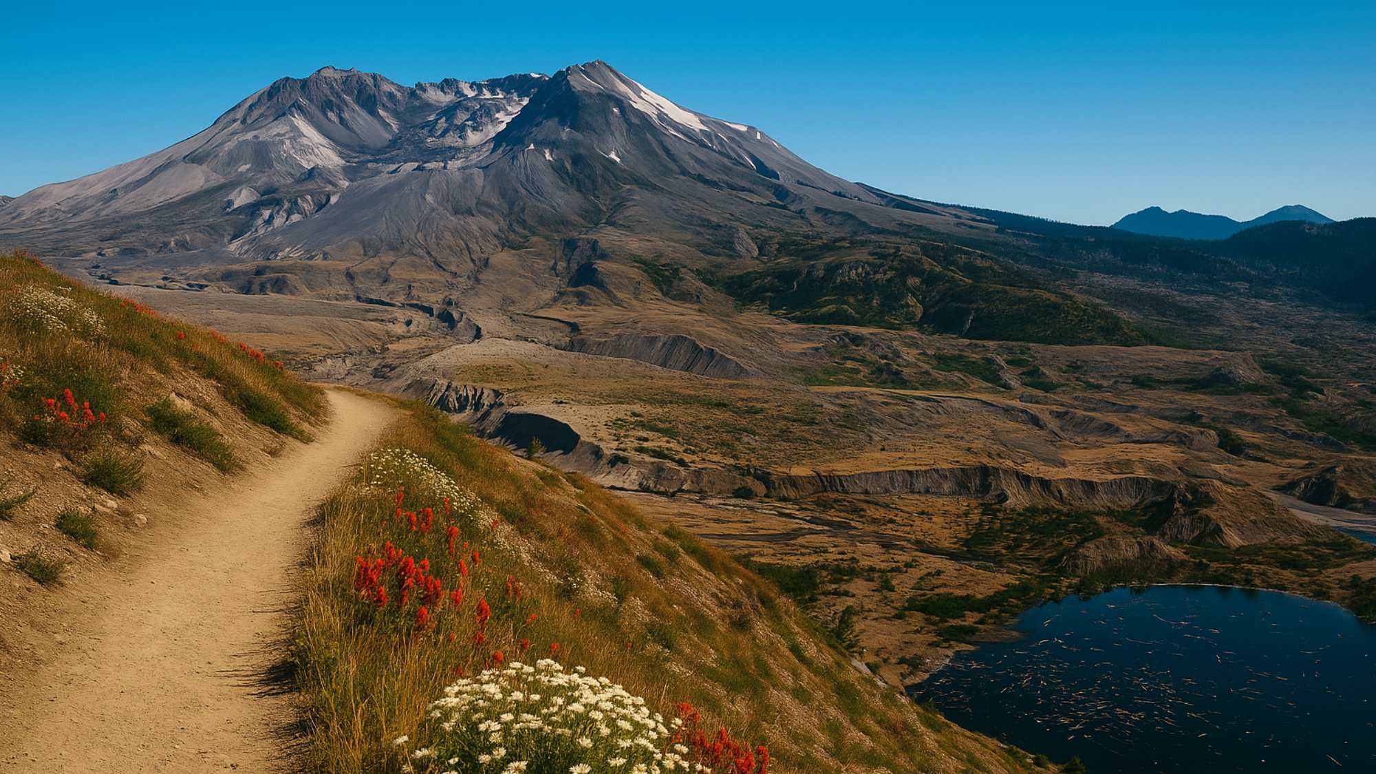 Mount St. Helens: Blast Zone Trails, Wildflowers & Volcanic Views ...